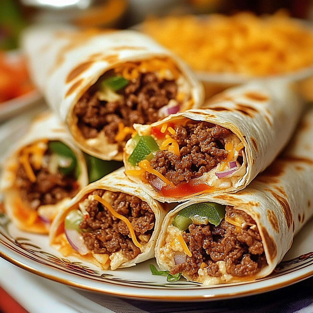 Nacho Cheese Beef Wraps