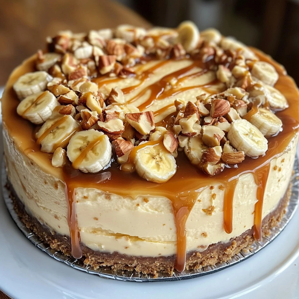 Banana Caramel Nut Cheesecake - Recipes