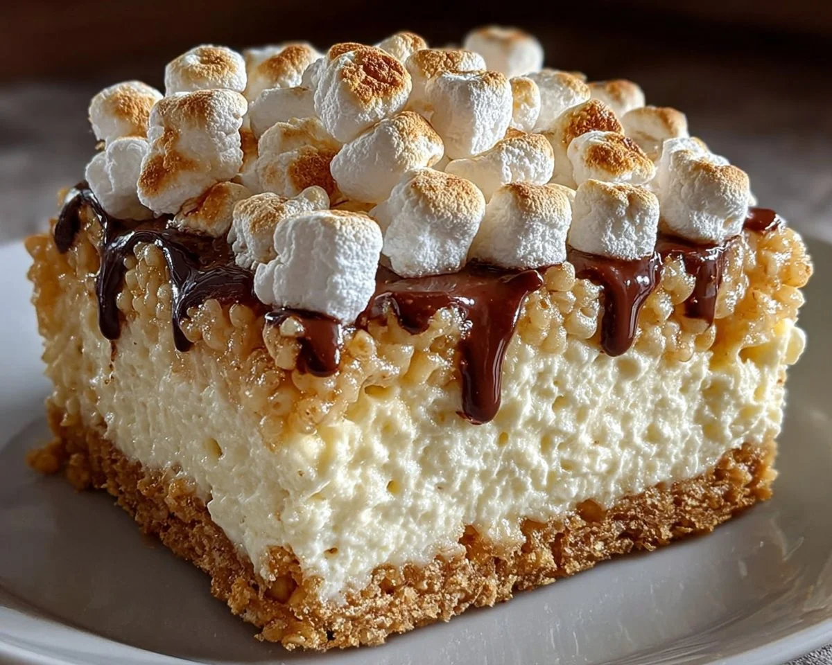 Rice Krispie Treat Cheesecake
